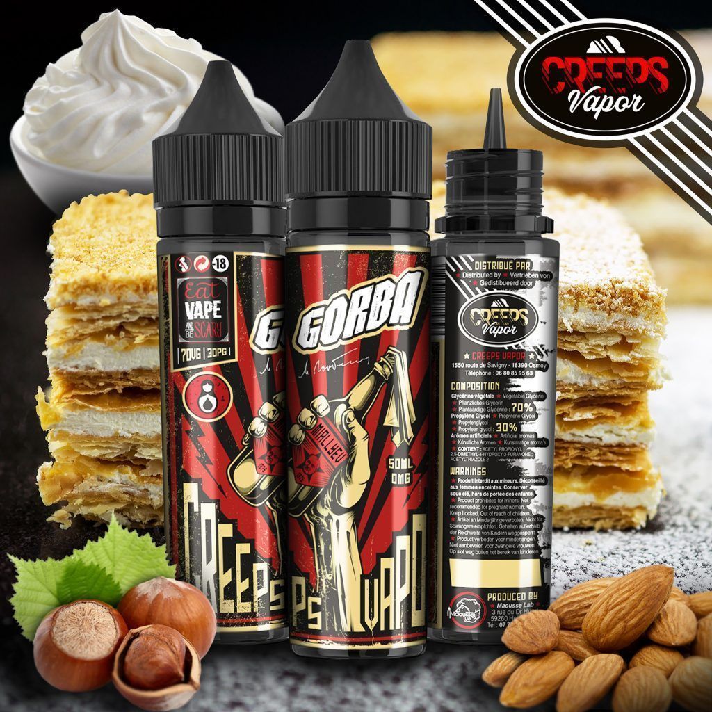 Test : Gorba - Creeps Vapor - E-liquide gourmand d'inspiration russe