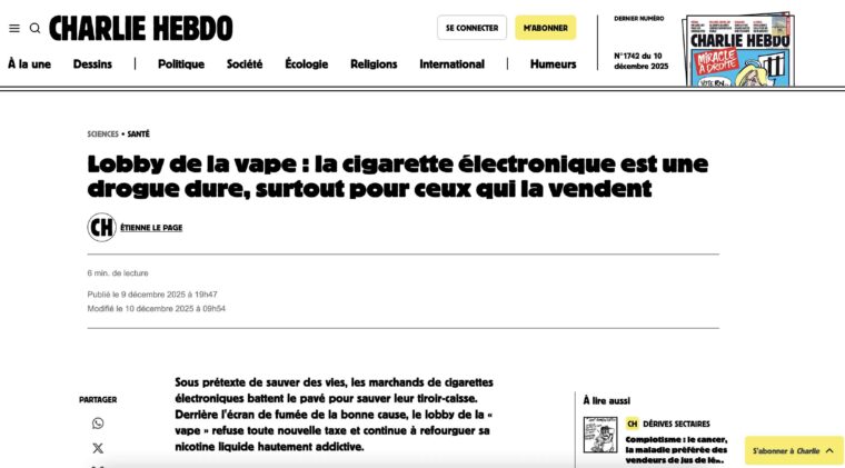 Je fuis Charlie - Vaping Post